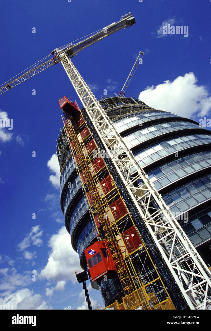 The London Assembly building during construction Stock Photo - Alamy