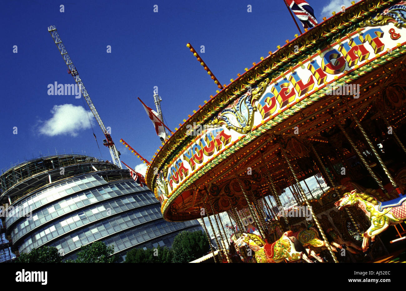 The London Assembly building during construction Stock Photo - Alamy
