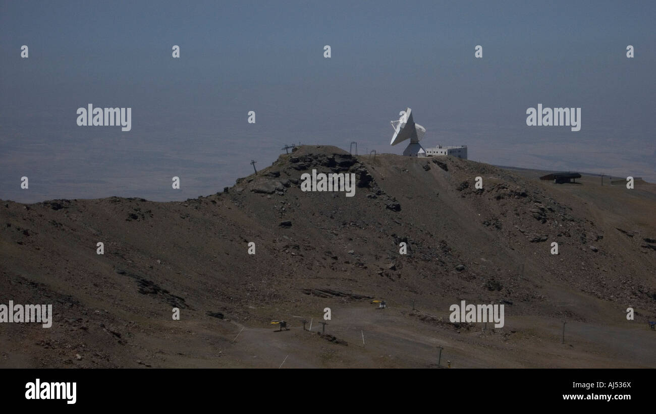 IRAM Pico Veleta Observatory the radio telescope above Granada in Spain ...