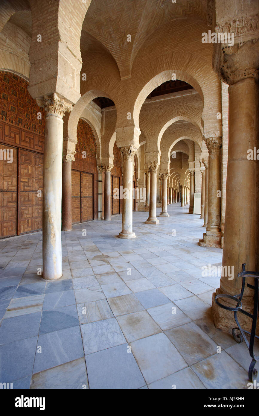 The Great Mosque (Sidi Okba Mosque) in Kairouan, Tunisia Stock Photo ...