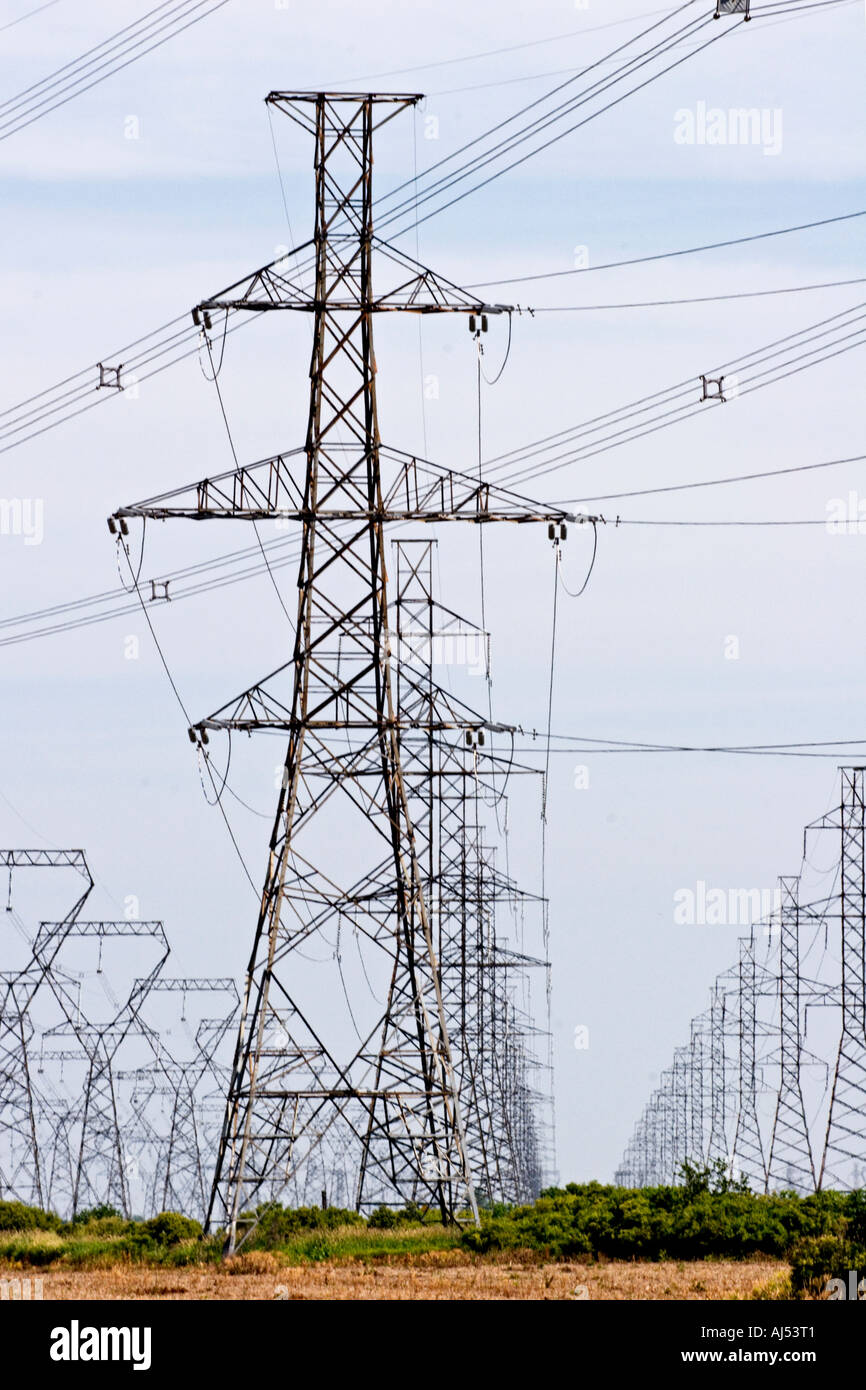 High tension towers hi-res stock photography and images - Alamy