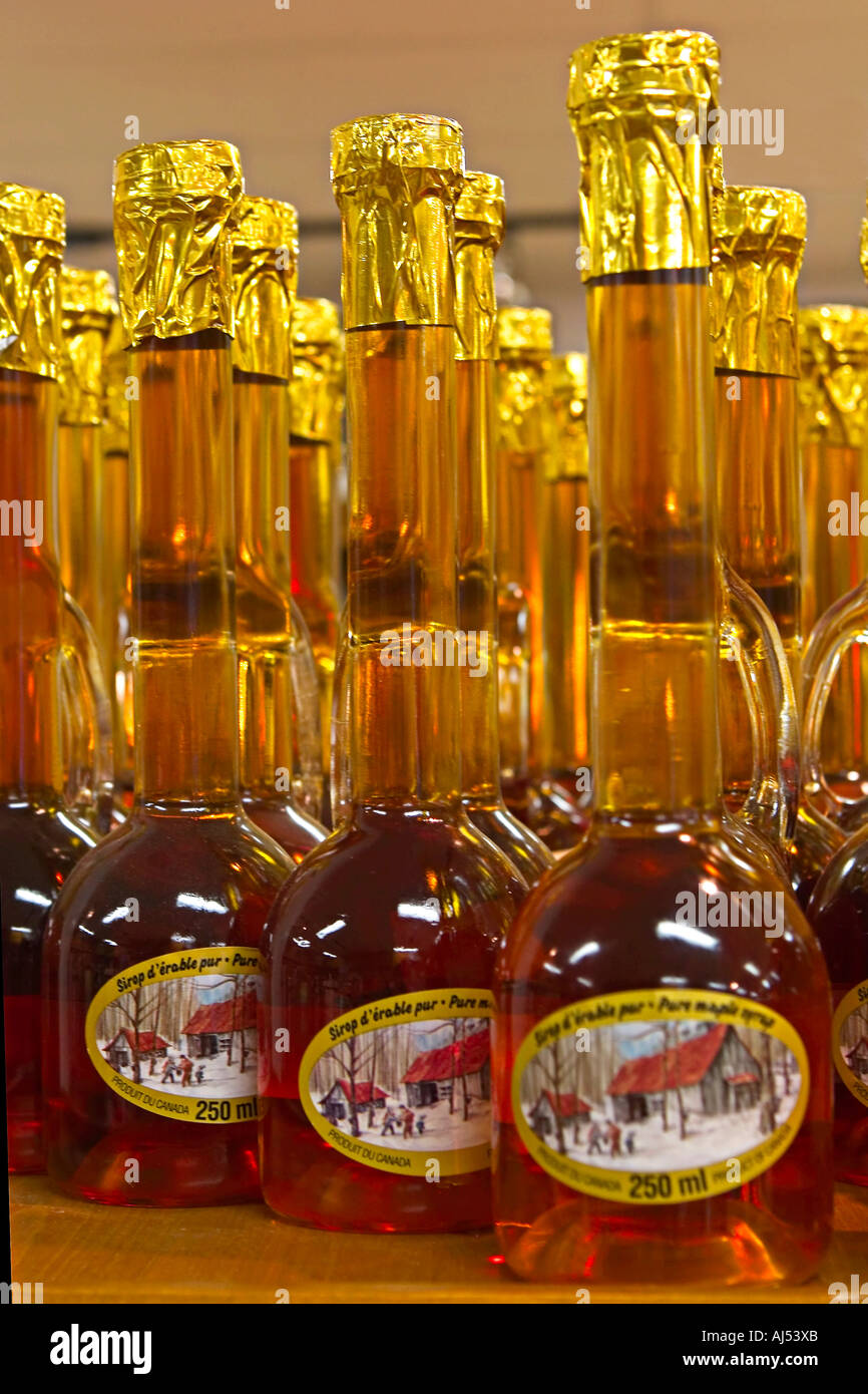 Maple syrup jars Stock Photo - Alamy