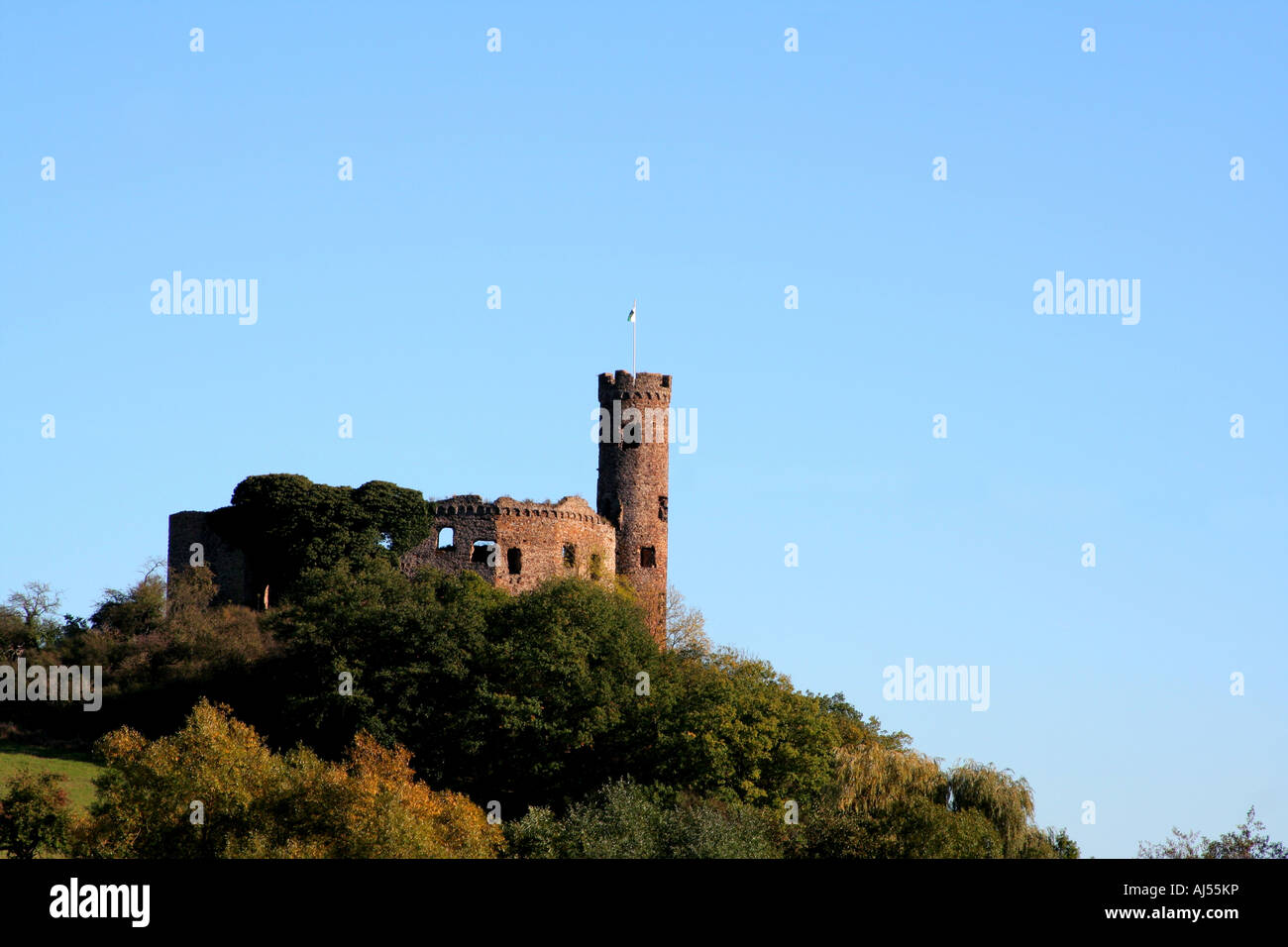 castle ruins outside of Limburg city Hessen Germany Europe Stock Photo ...