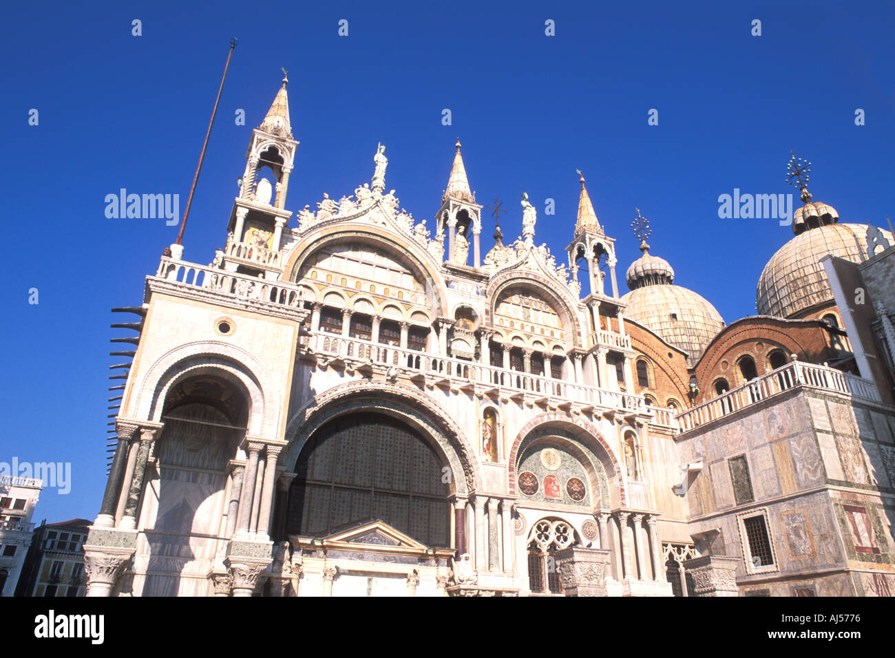 Famous San Marco Church Steeple in Piazza San Marco in Beautiful Venice ...