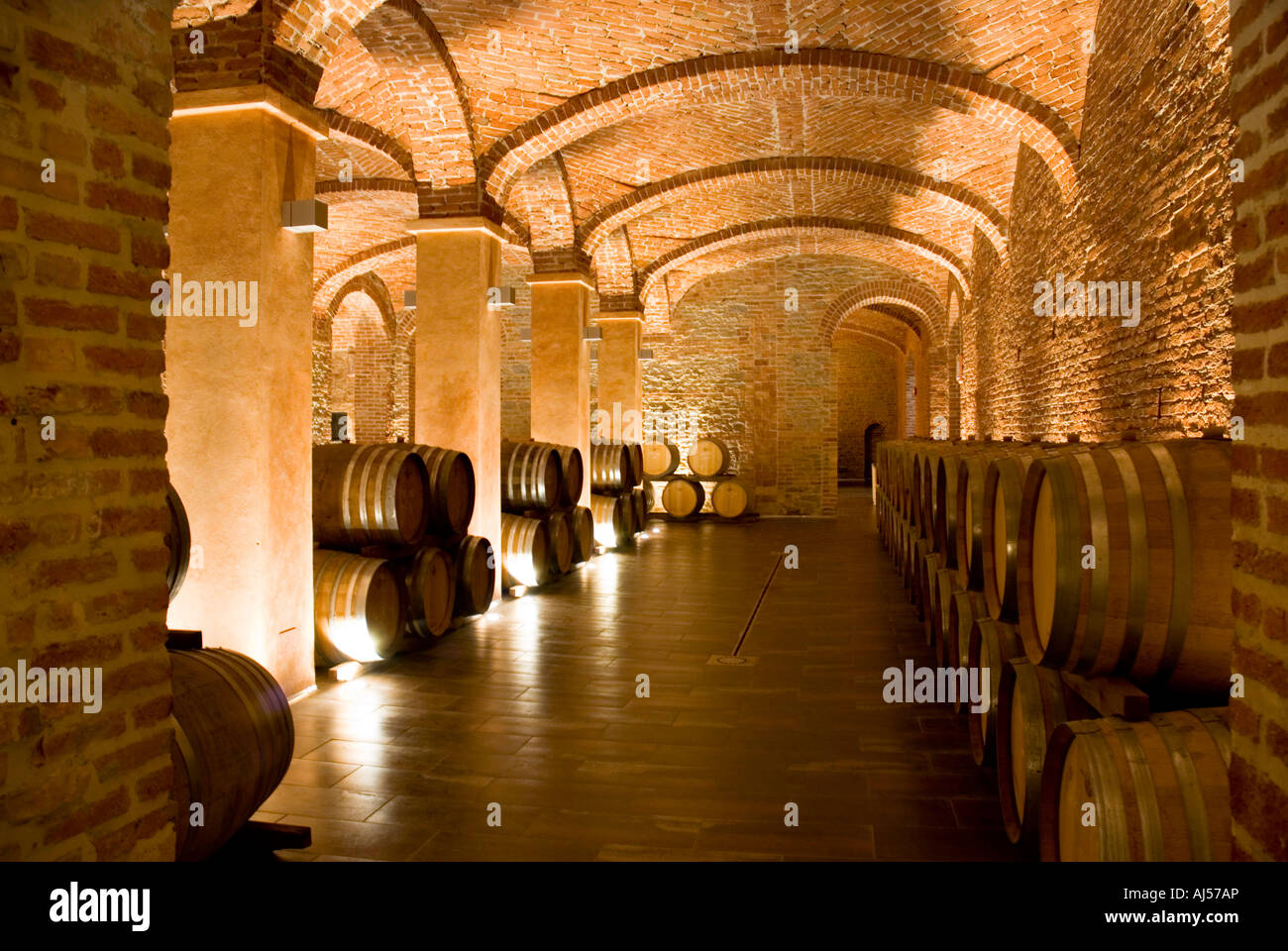 Wine cellar of Gancia winery, Piemonte, Piedmont, Italy Stock Photo - Alamy