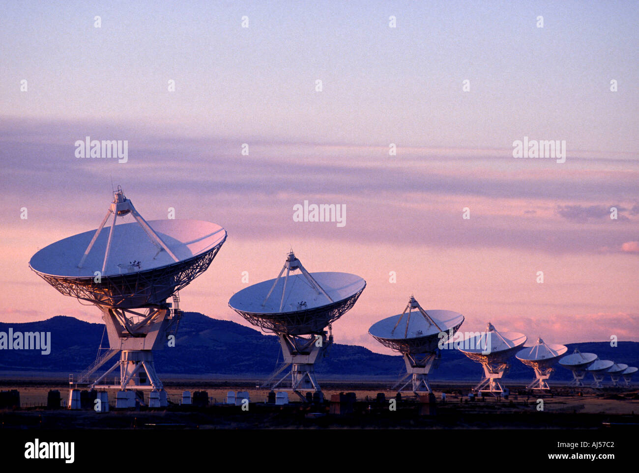 Very Large Array VLA astronomical radio observatory Plains of San ...