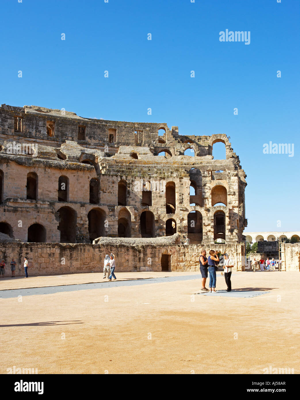 El Jem Roman Amphitheatre, Tunisia Stock Photo - Alamy