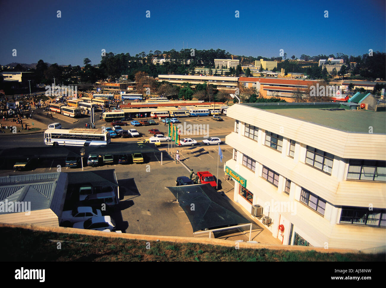 Modern buildings in the city of Mbabane capital of Swaziland southern ...