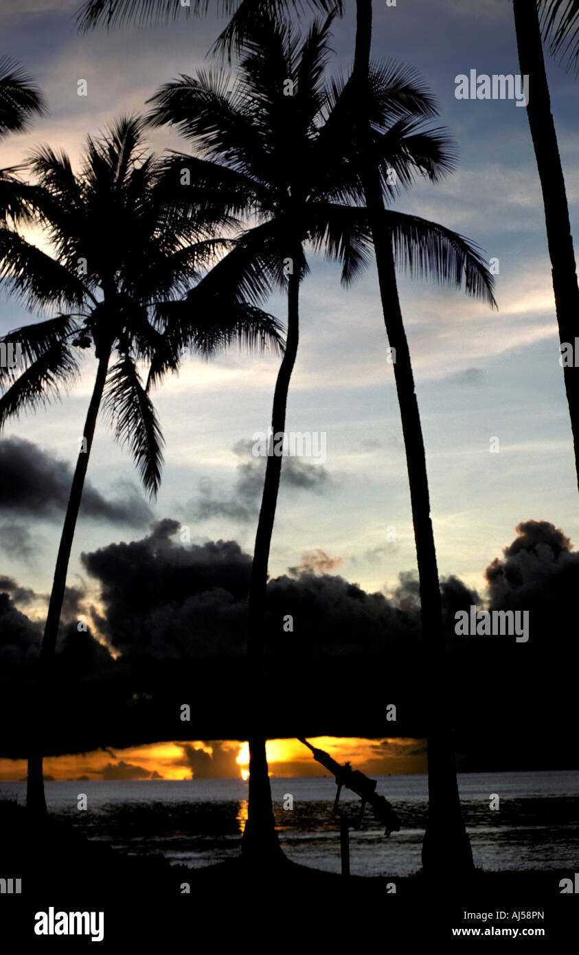 World War II anti aircraft gun beach chuuk islands federated islands ...