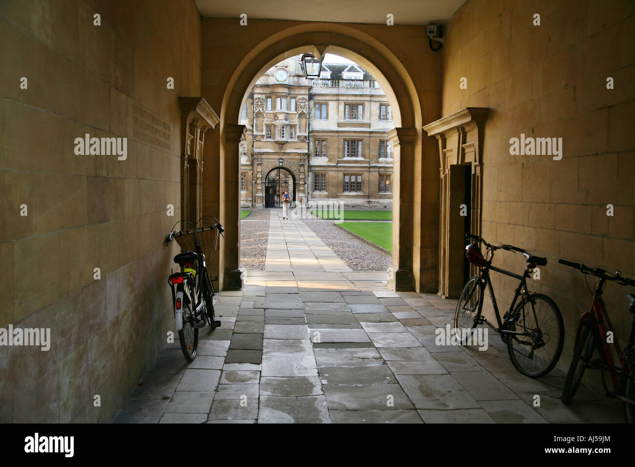 The back entrance to Old Court, Clare College, Cambridge university UK ...