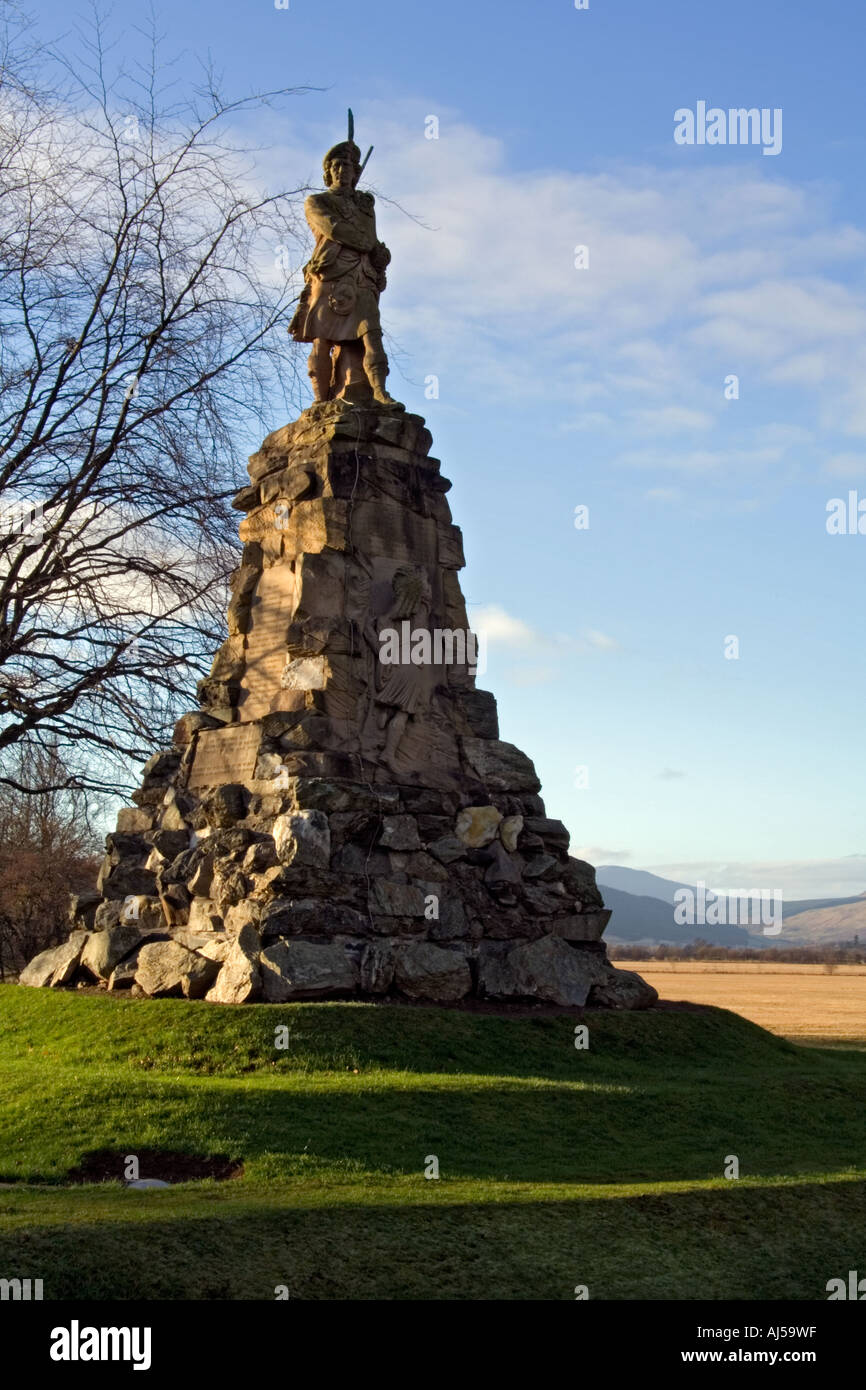 View of the Black Watch Monument Aberfeldy The Monument depicts Farquar ...
