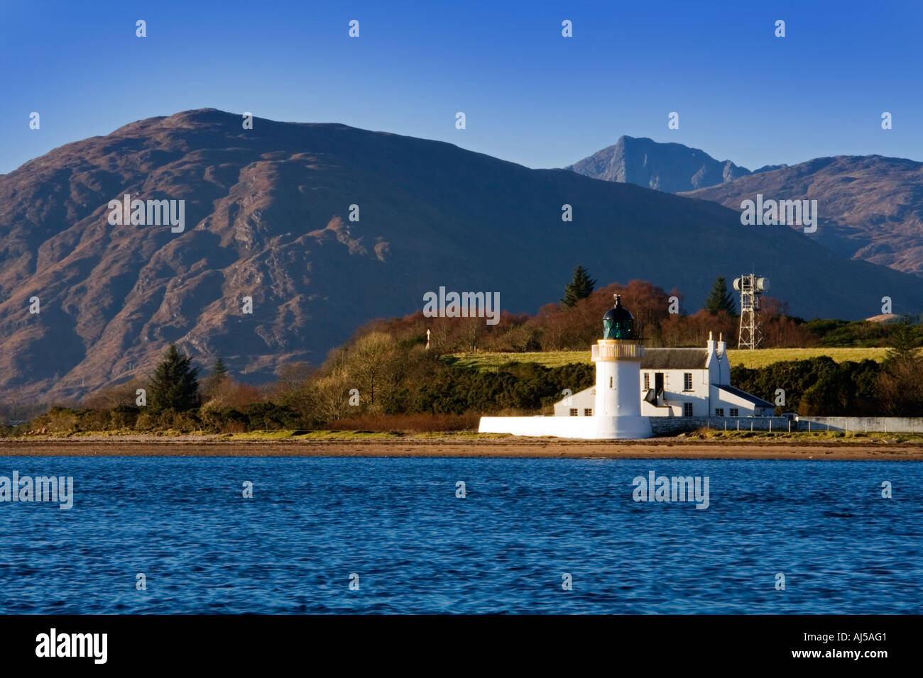 The Corran lighthouse near Fort William Ardgour Corran lighthouse and ...