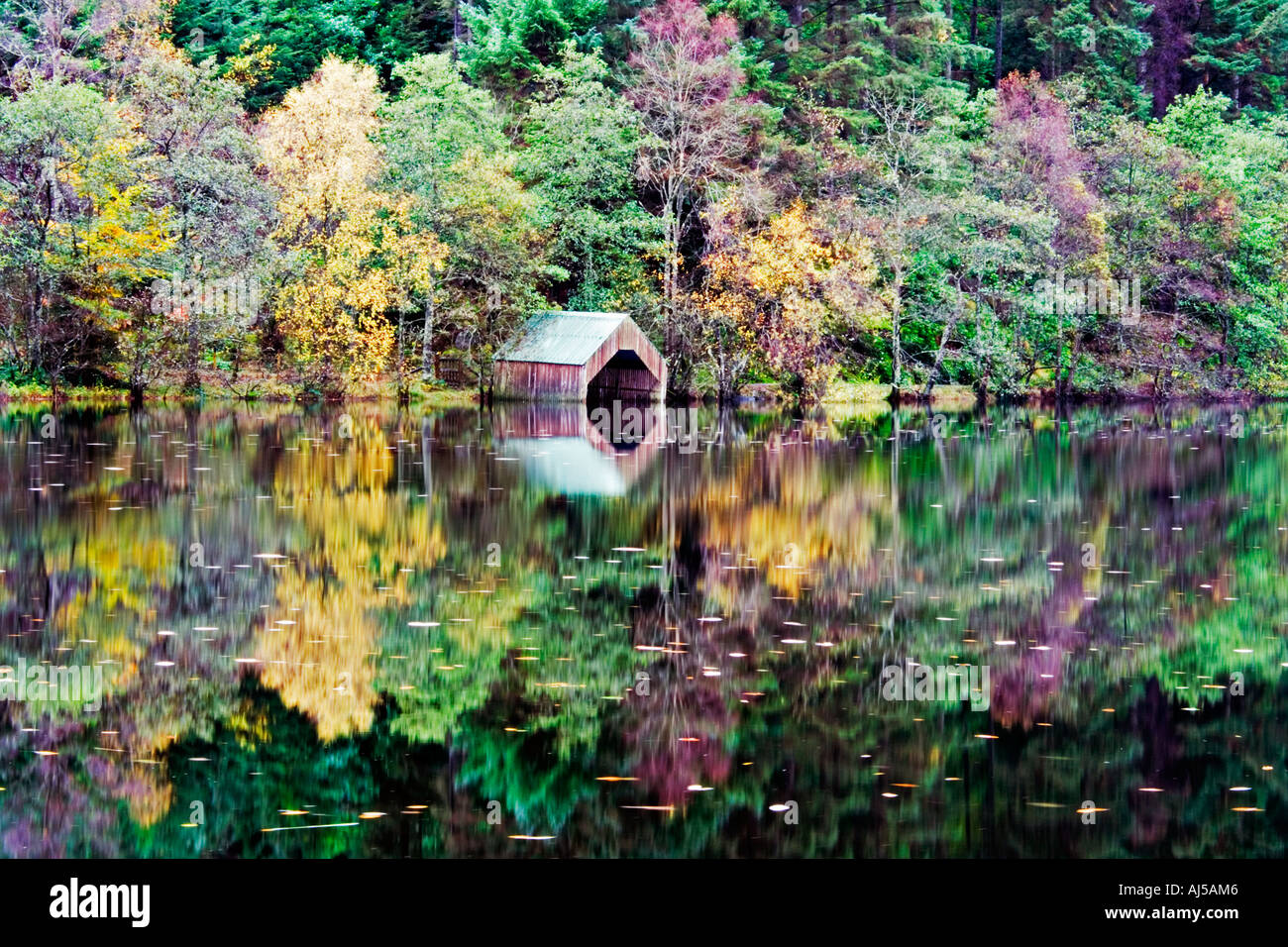 Little Loch Ard near Aberfoyle the Trossachs Stirling Scotland Loch ...