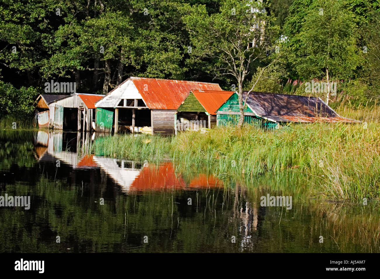 Little Loch Ard near Aberfoyle the Trossachs Stirling Scotland Loch ...