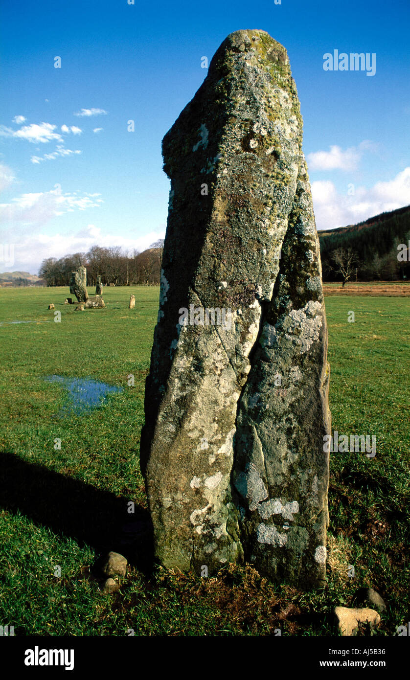 Nether largie standing stones hi-res stock photography and images - Alamy