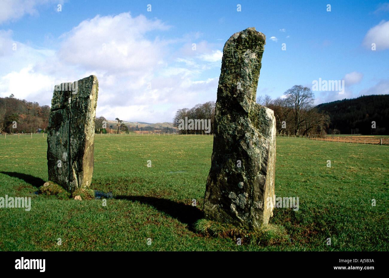 Nether Largie Standing Stones Stock Photo - Alamy