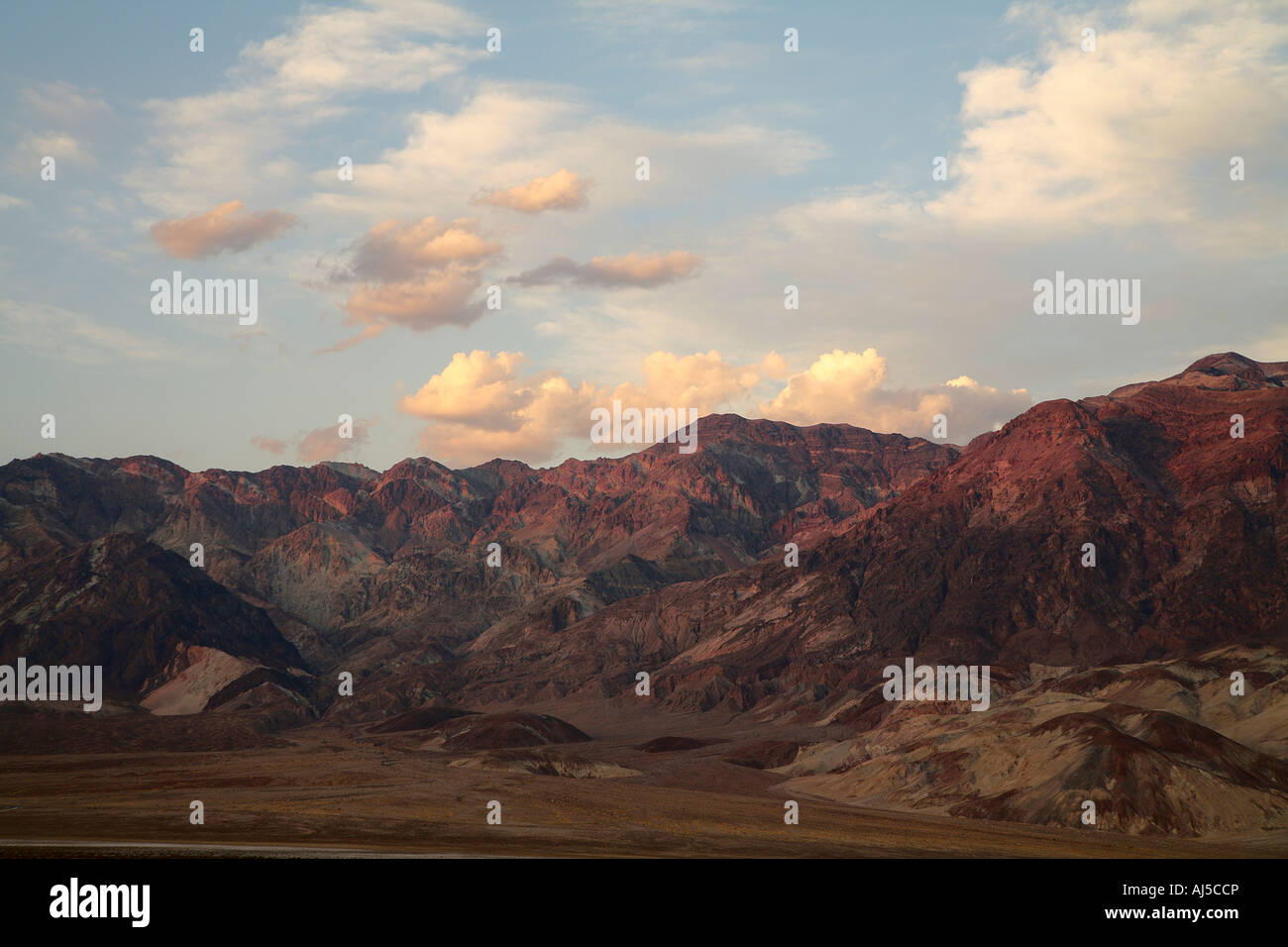 Amargosa Range as seen from Devil's Golf Course during sunset, Death ...