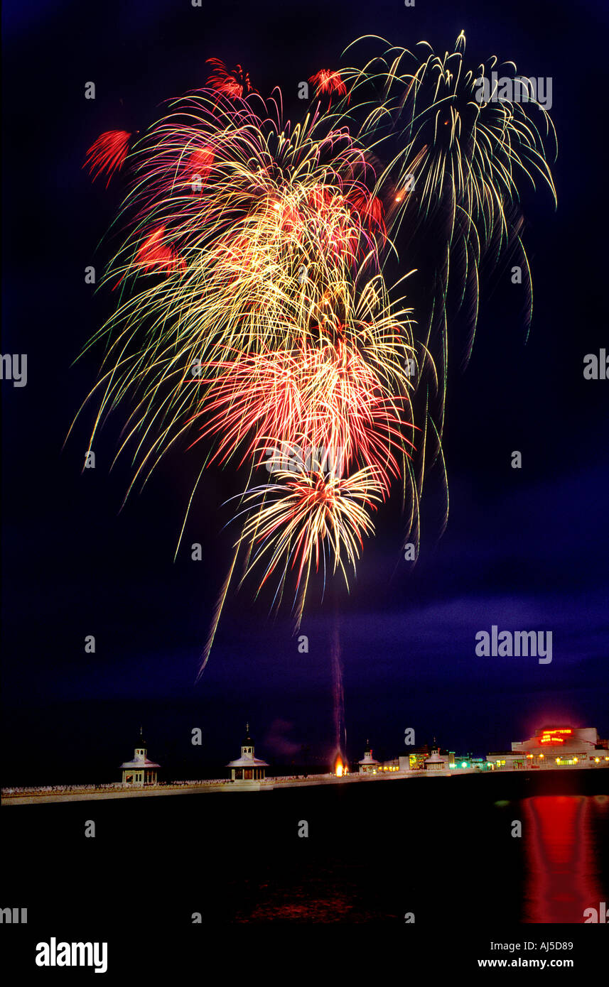Blackpool fireworks pier hi-res stock photography and images - Alamy
