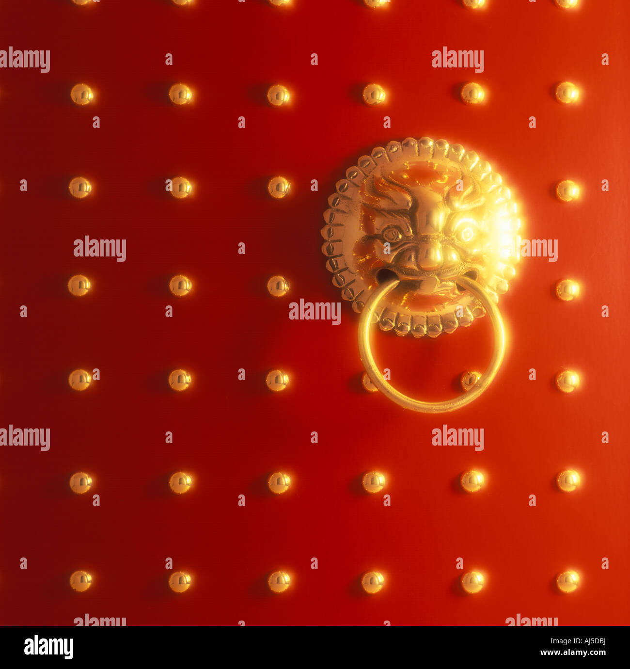 Close-up of the Chinese Great Red Gate Stock Photo - Alamy