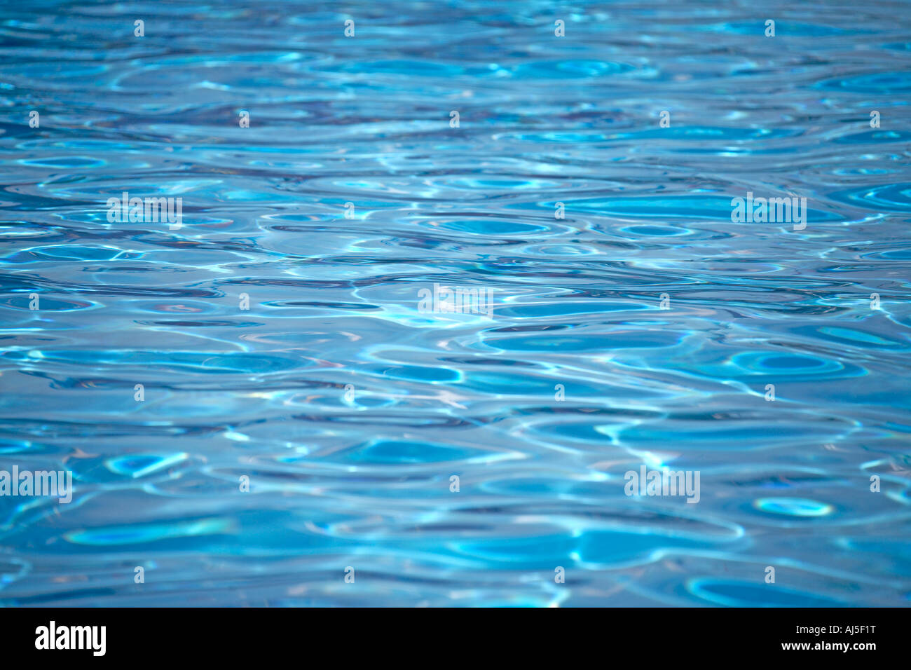 Abstract image of blue water reflections in a pool Stock Photo - Alamy