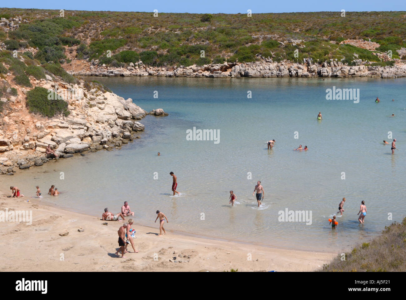 Secluded beach in the north of Menorca Spain Stock Photo - Alamy