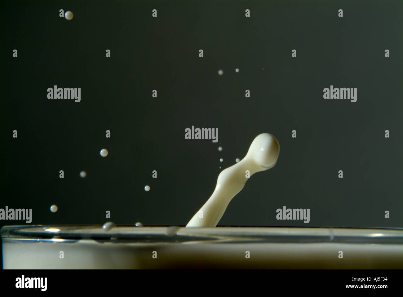Drop of milk Stock Photo - Alamy