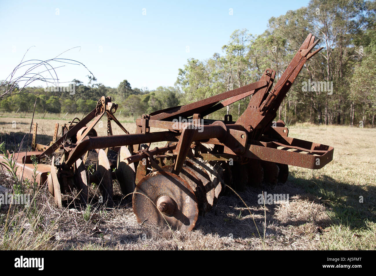 Rusty old plough on agricultural hi-res stock photography and images ...