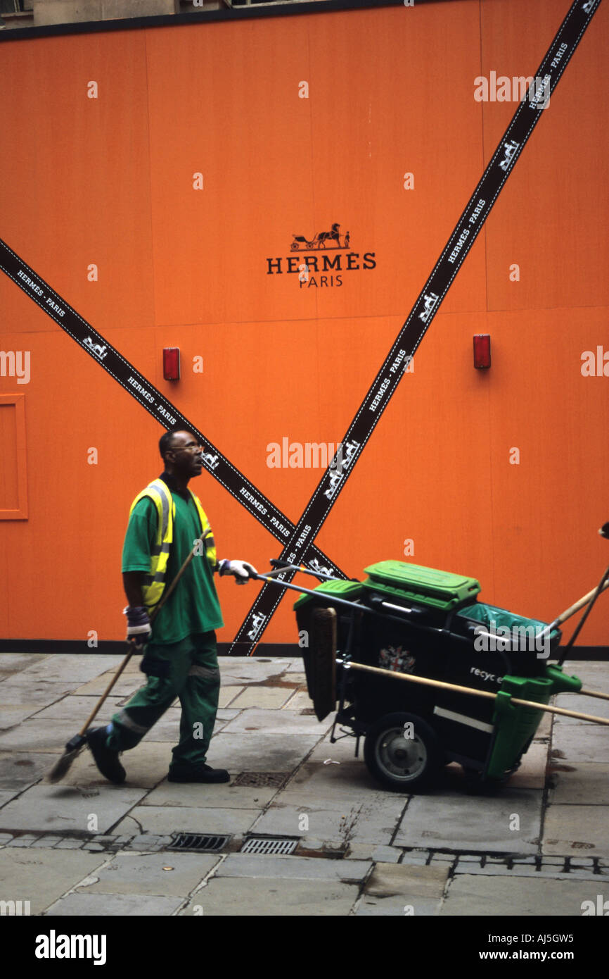 London Street Cleaner Stock Photo - Alamy
