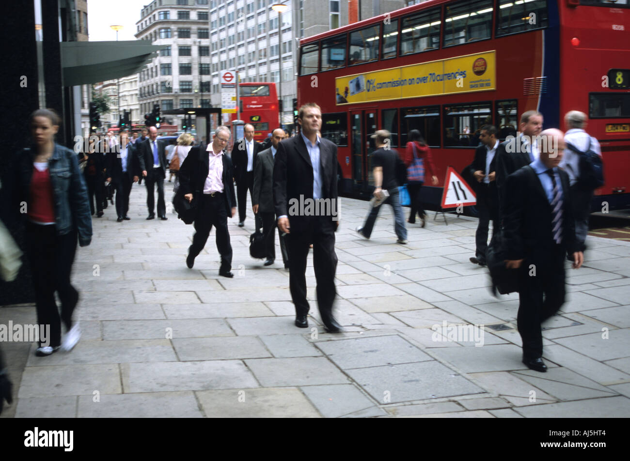 Commuters In The City London Stock Photo - Alamy