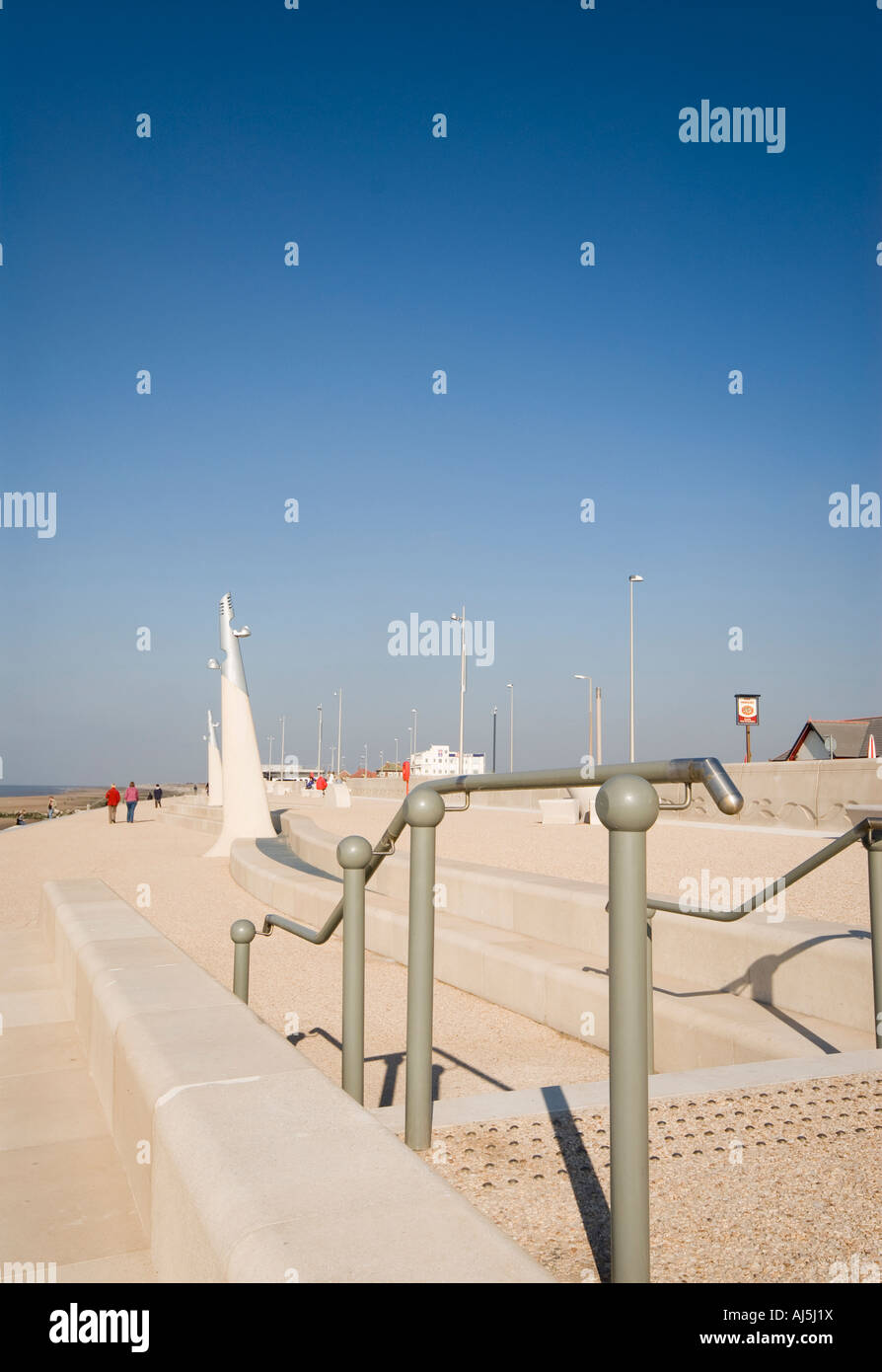 Cleveleys Promenade Fylde Coast Stock Photo - Alamy