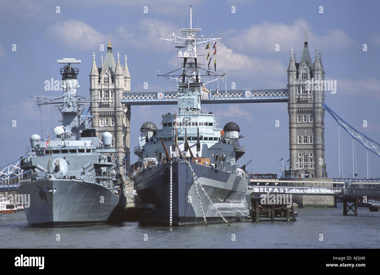 Hms belfast in front tower hi-res stock photography and images - Alamy