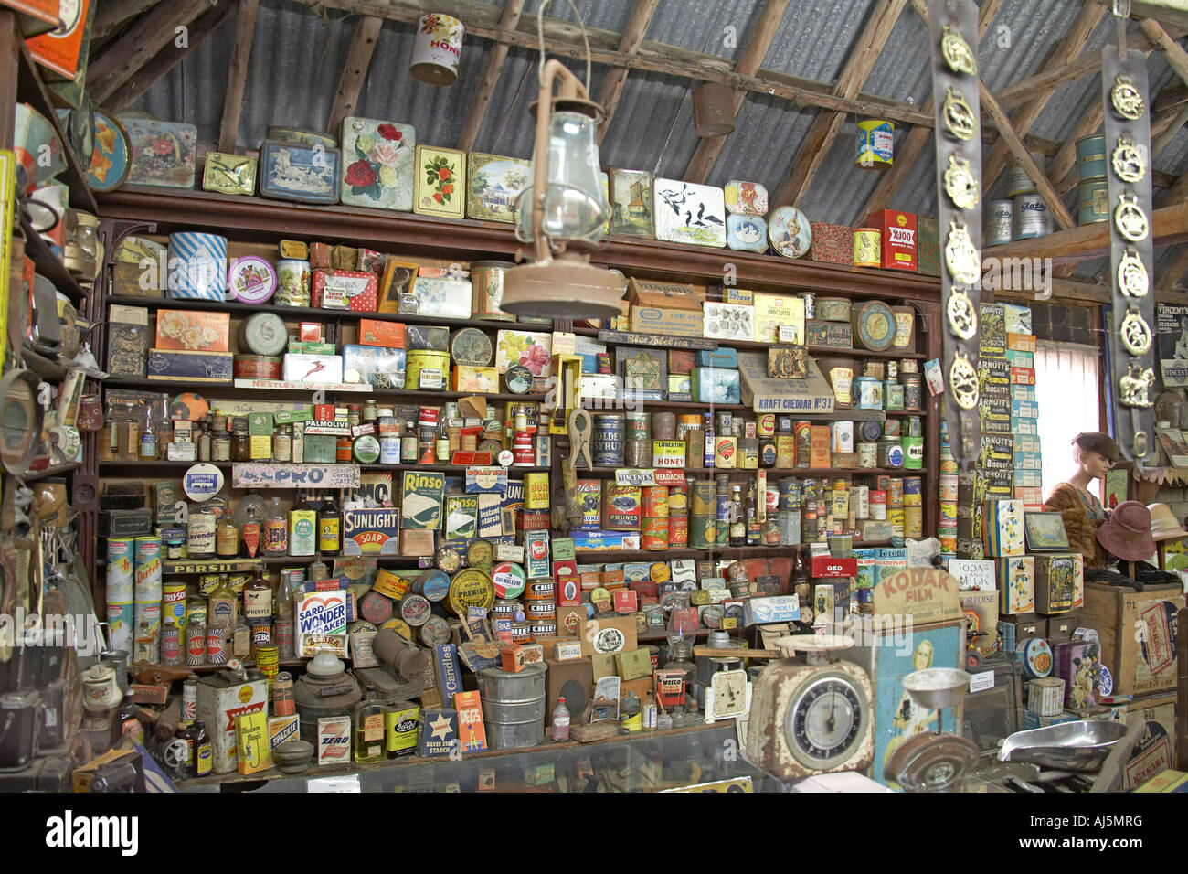 Old historic shop products and items in musuem at Oakvale winery in ...