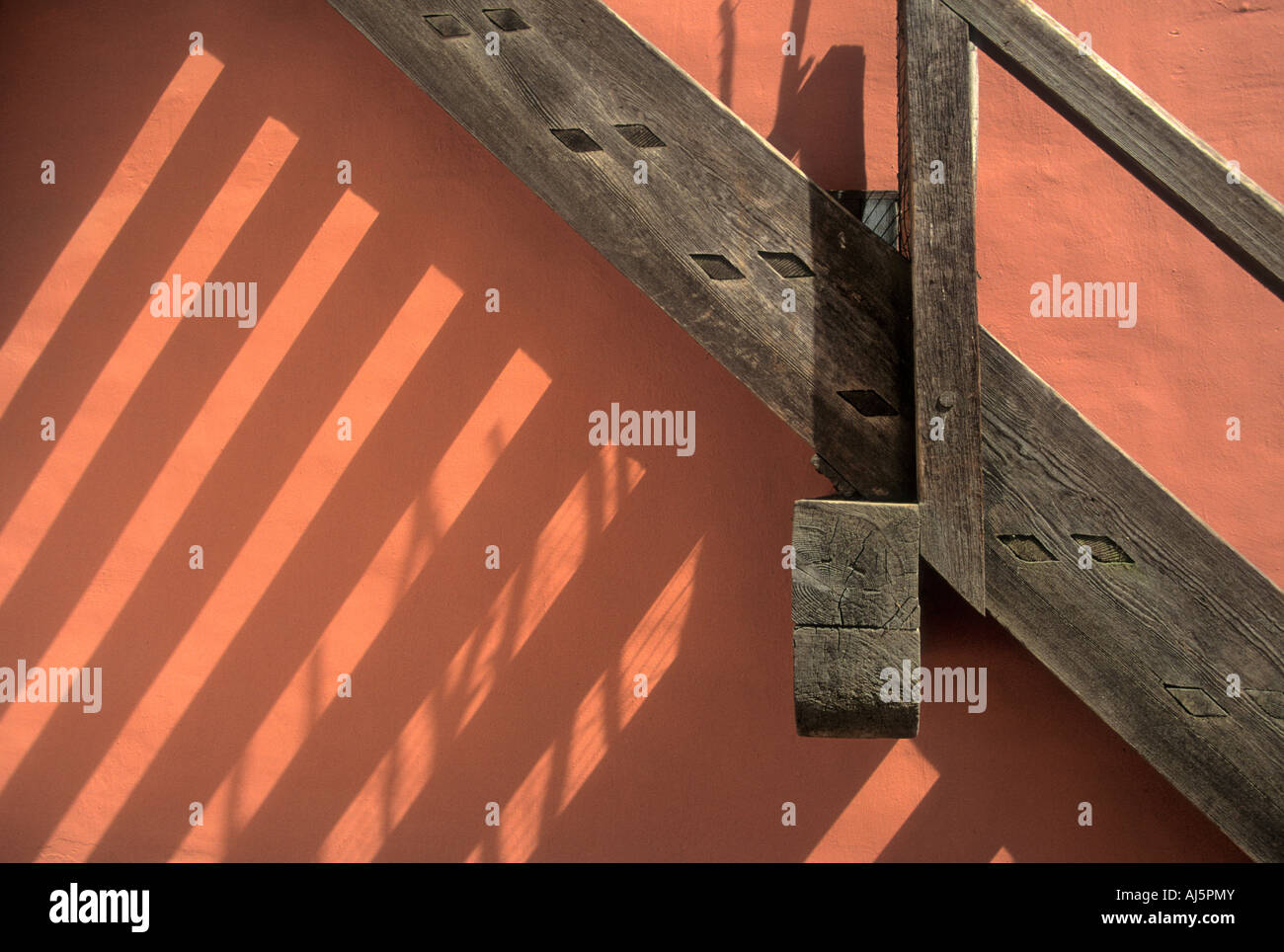 Adobe wall and staircase at Mission La Purisima State Park, California ...