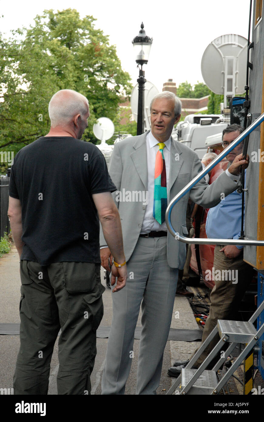 Channel 4 presenter Jon Snow at the first anniversary of the July 7th ...