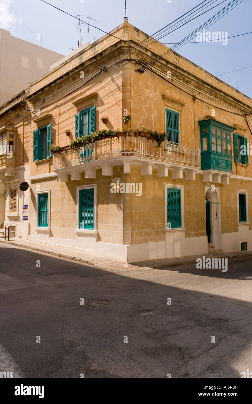 Typical House in Malta Stock Photo - Alamy