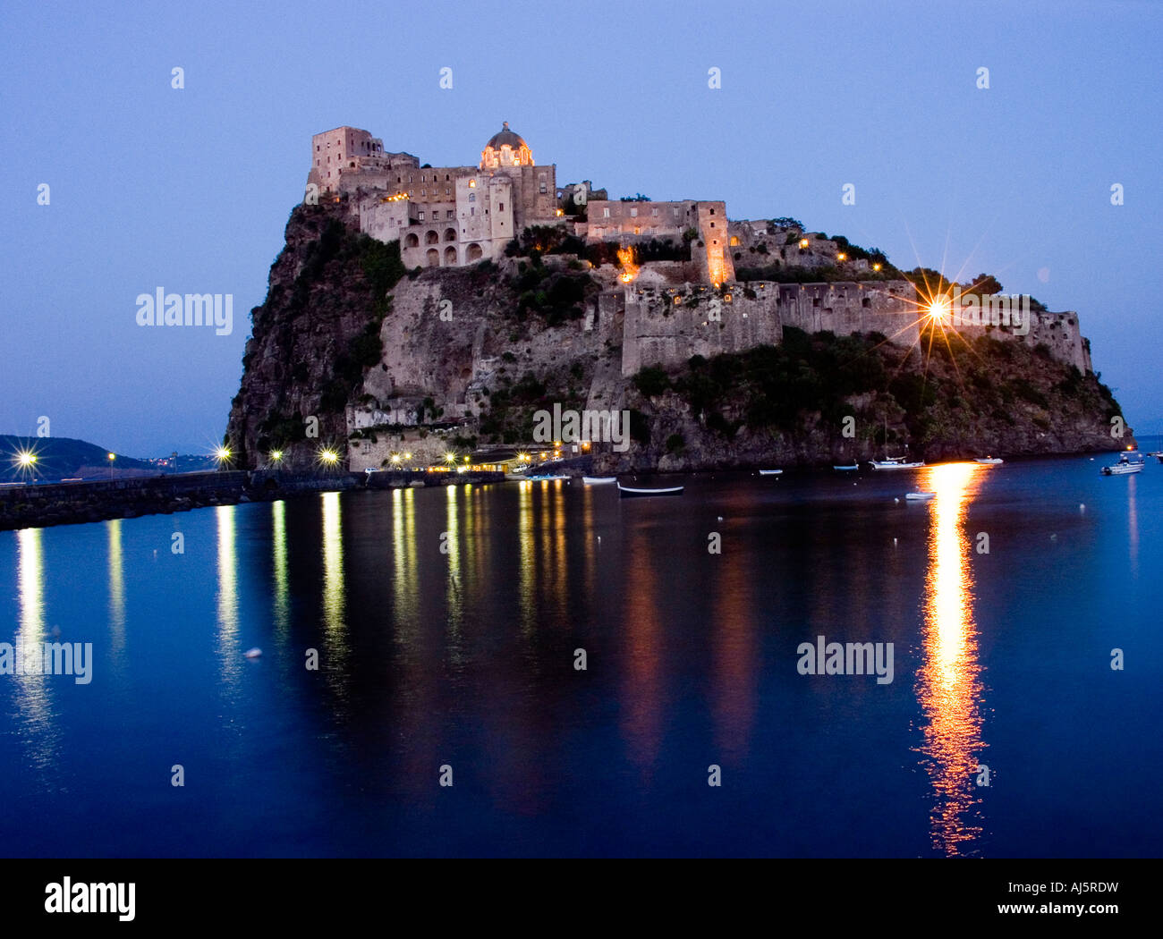 Castello Aragonese Castle, Ischia, Italy Stock Photo - Alamy