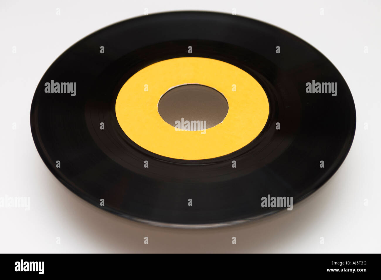 classical black vinyl record on white background Stock Photo - Alamy