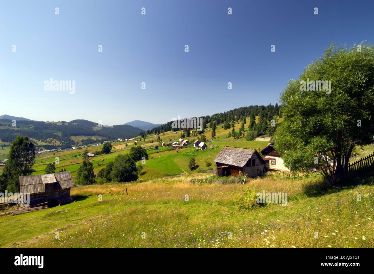 Rural and picturesque landscape, Moldavia, Romania Stock Photo - Alamy