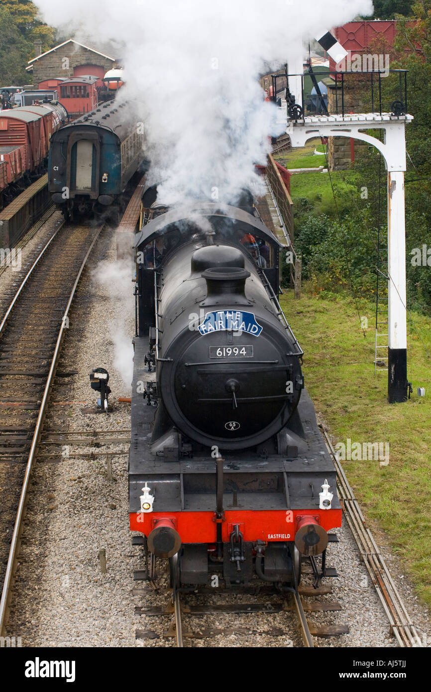 Second World War, The Fair Maid Steam Train at Goatland Railway Station ...