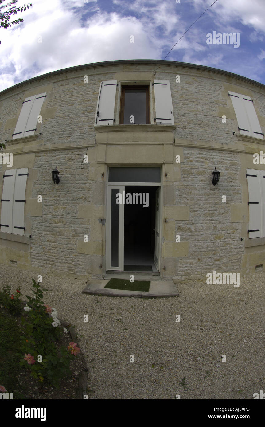 shutters cottage house home exterior outside fisheye lens ...