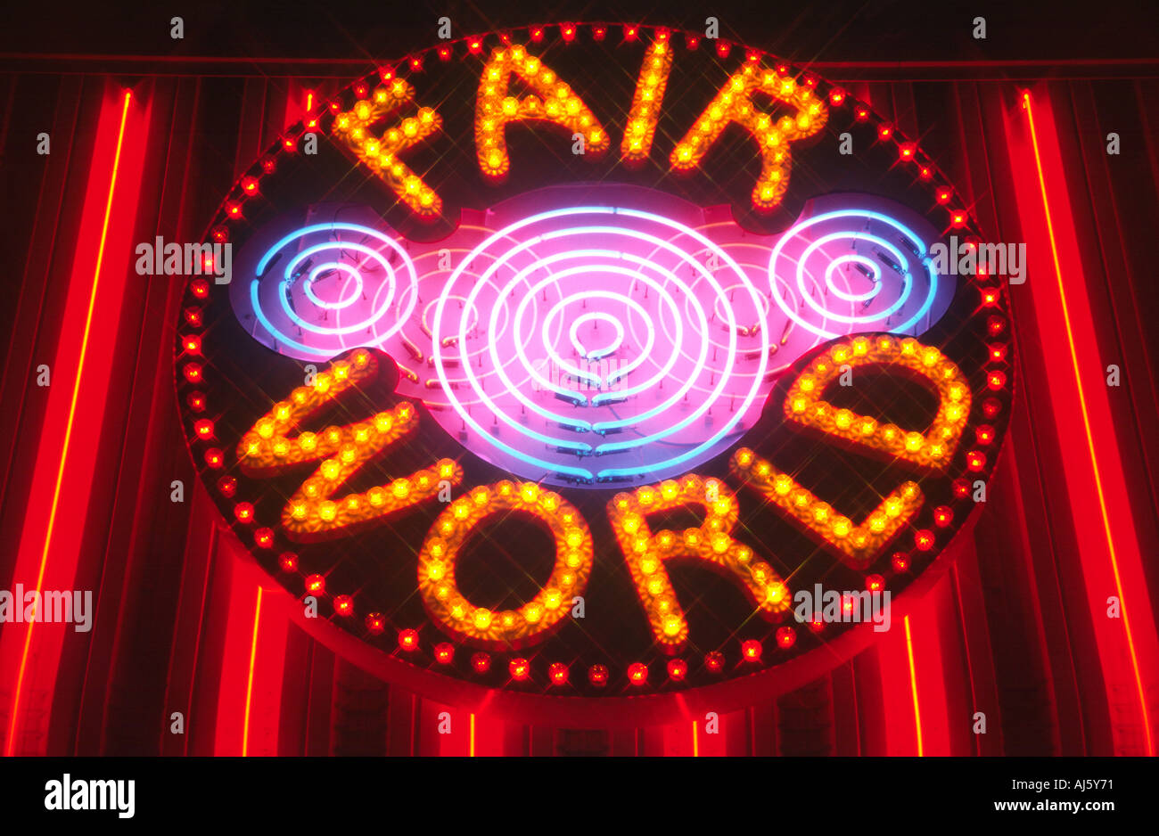 Amusement Arcade Illuminated Sign Stock Photo - Alamy