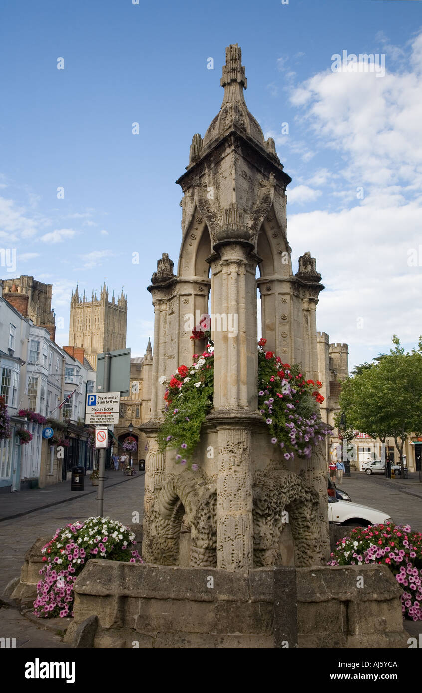 Wells town centre somerset hi-res stock photography and images - Alamy