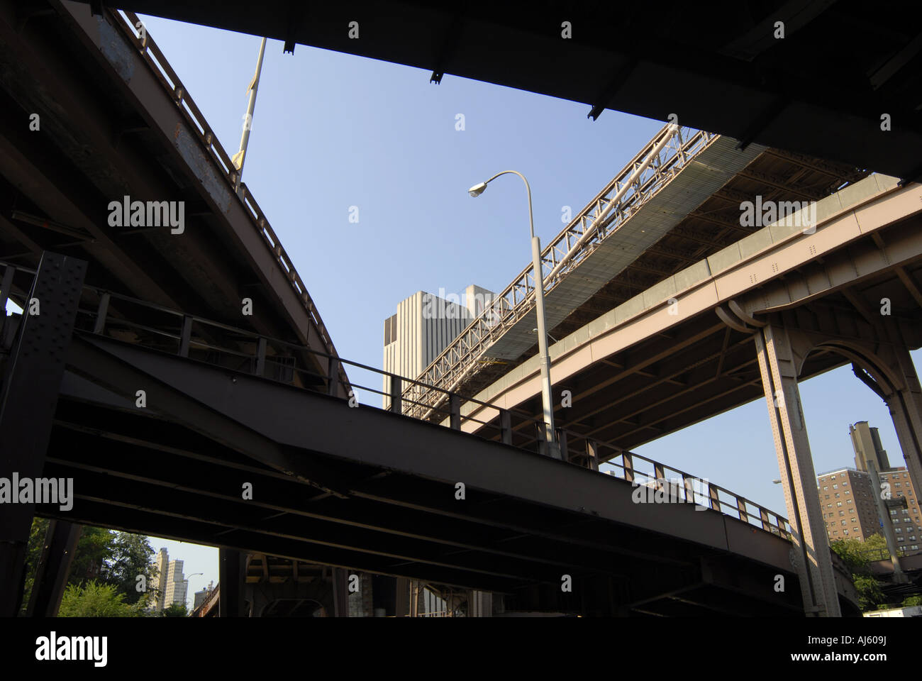 Road system Manhattan New York City United States of America Stock ...