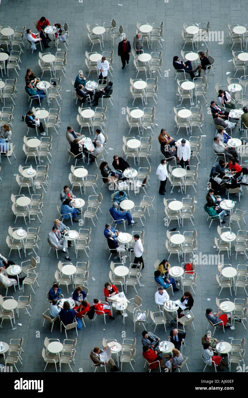 Cafe tables aerial hi-res stock photography and images - Alamy