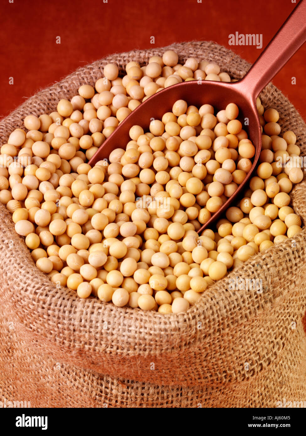 SACK OF SOYA BEANS Stock Photo - Alamy