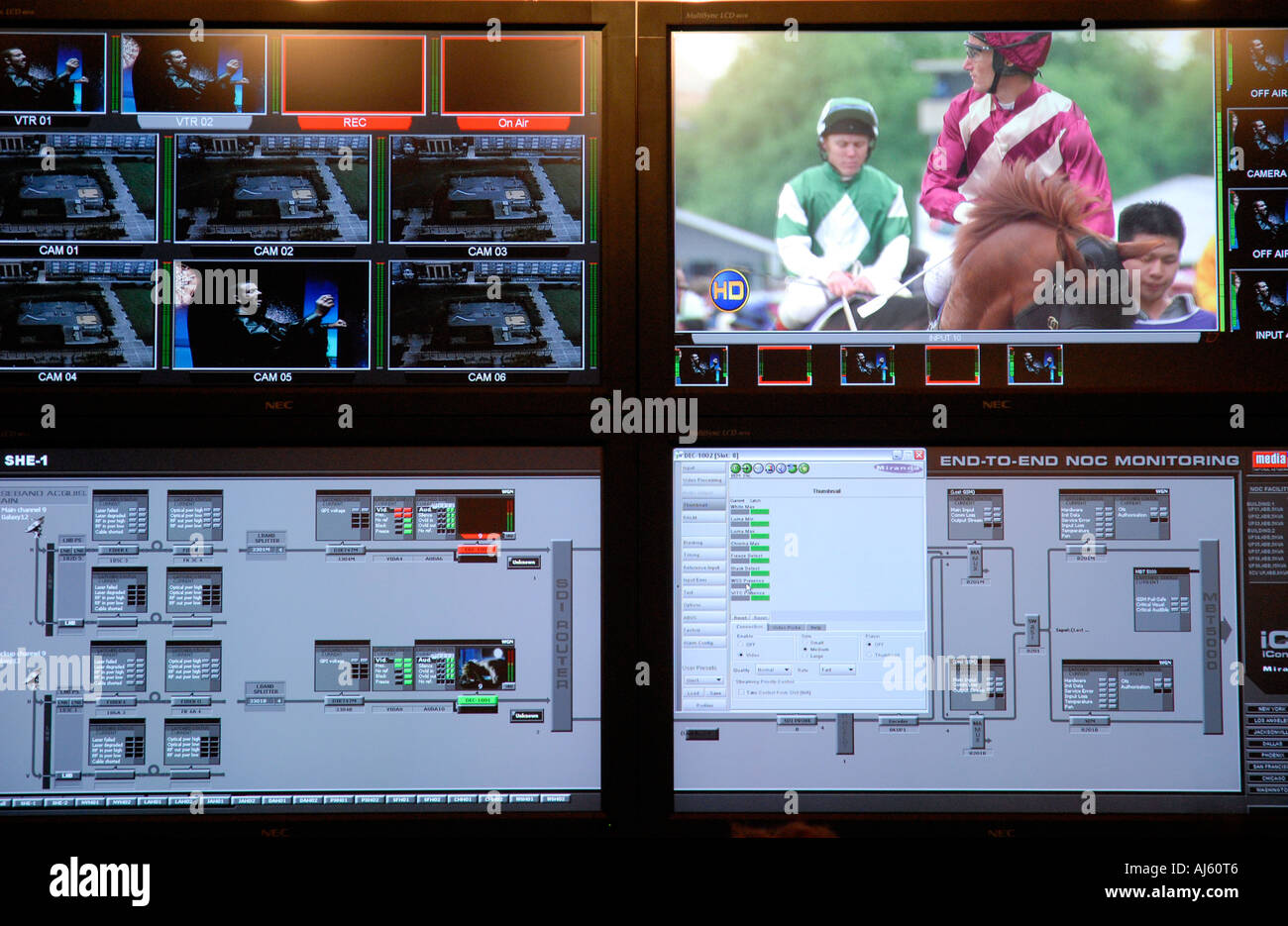 Monitor at the “2006 Broadcast Live” television production event at ...