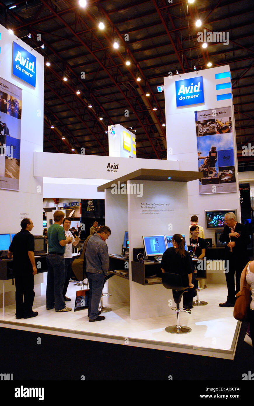 Avid stand at the “2006 Broadcast Live” television production event at ...