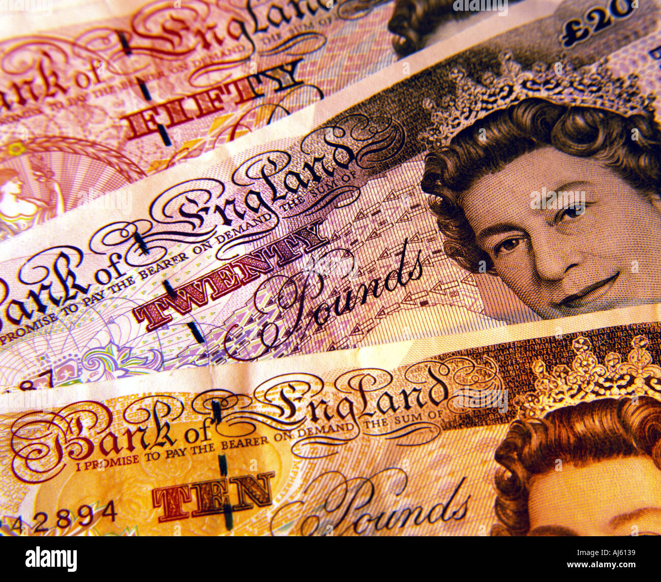 British bank notes Stock Photo - Alamy
