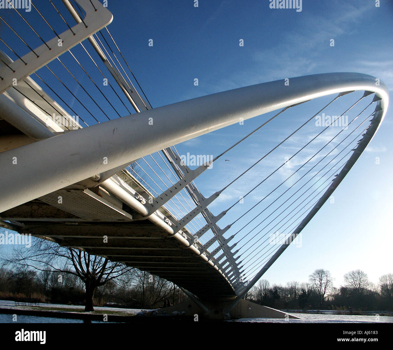 Butterfly Bridge over Great River Ouse Bedford Stock Photo - Alamy