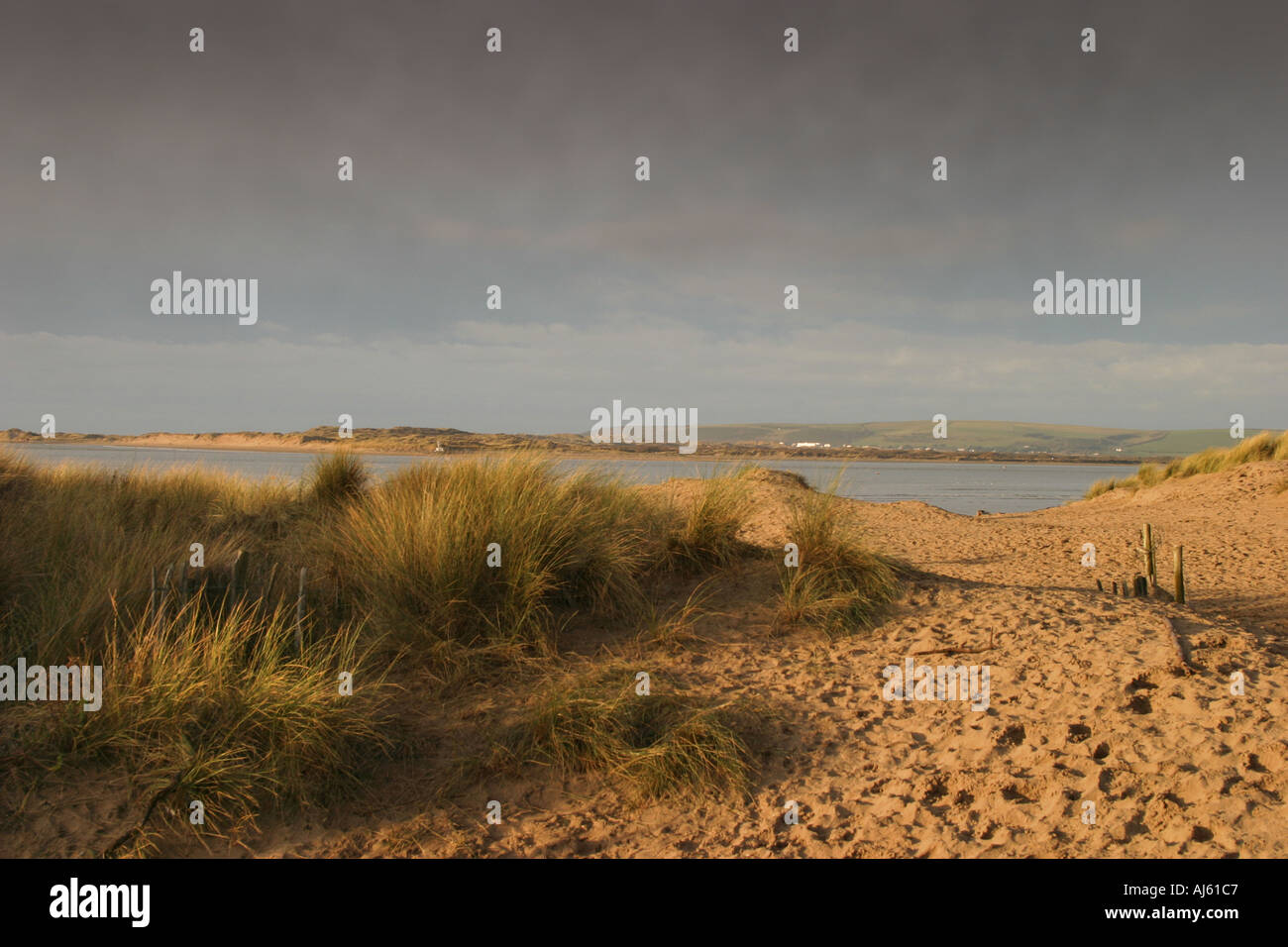Sand dunes instow North Devon Stock Photo - Alamy